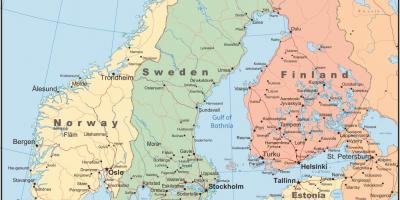 Finlandia mapa Mapas de Finlandia (Norte de Europa - Europa)